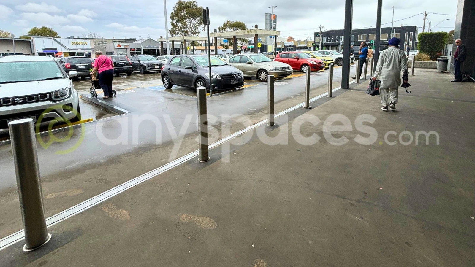 Bollard advertising - Pakenham Marketplace